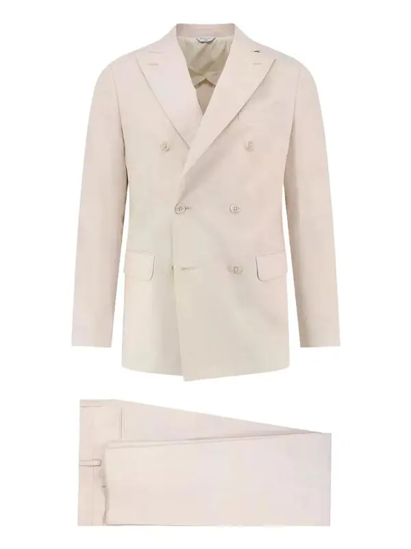 Boglioli Peak-lapels Double-breasted Suit - Neutrals