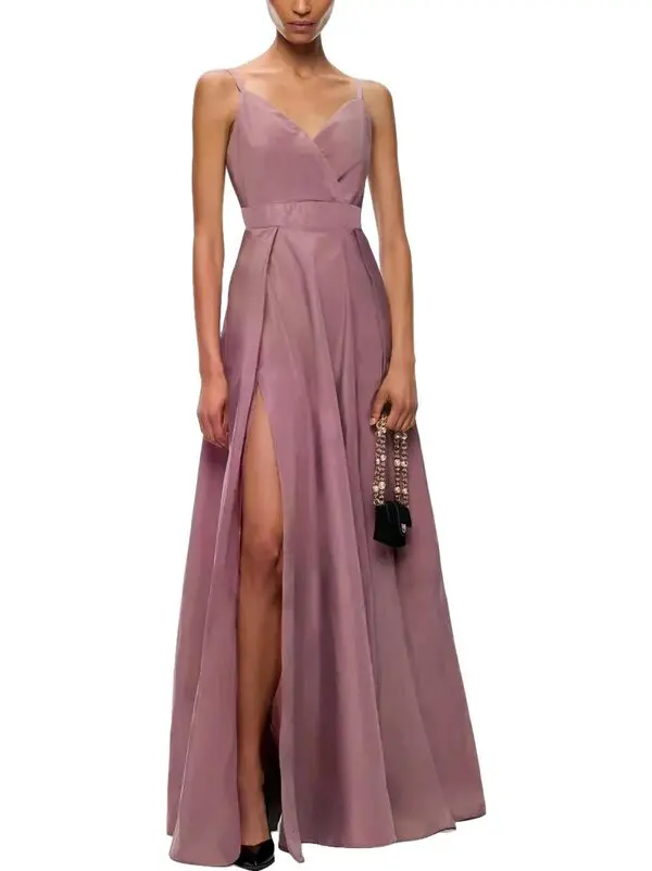 Pinko Wrap-style Slit-detail Dress - Pink