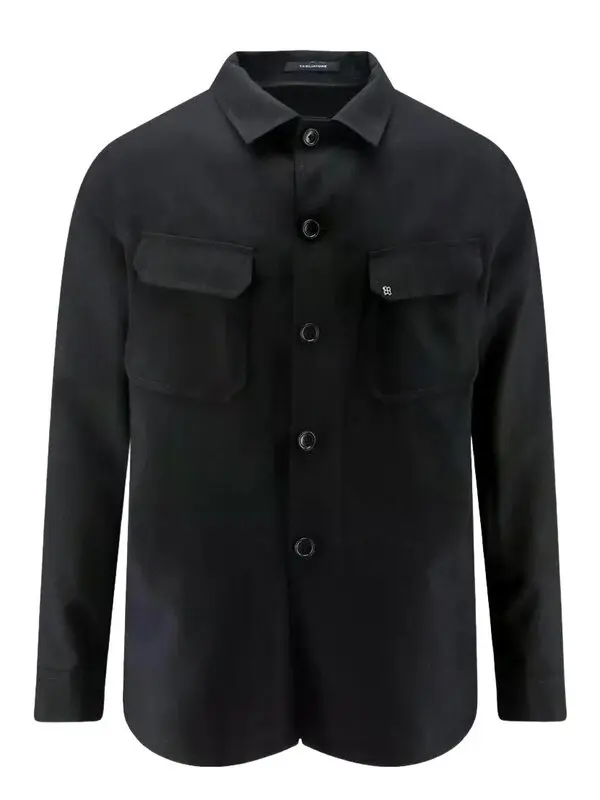 Tagliatore Button-front Overshirt - Black