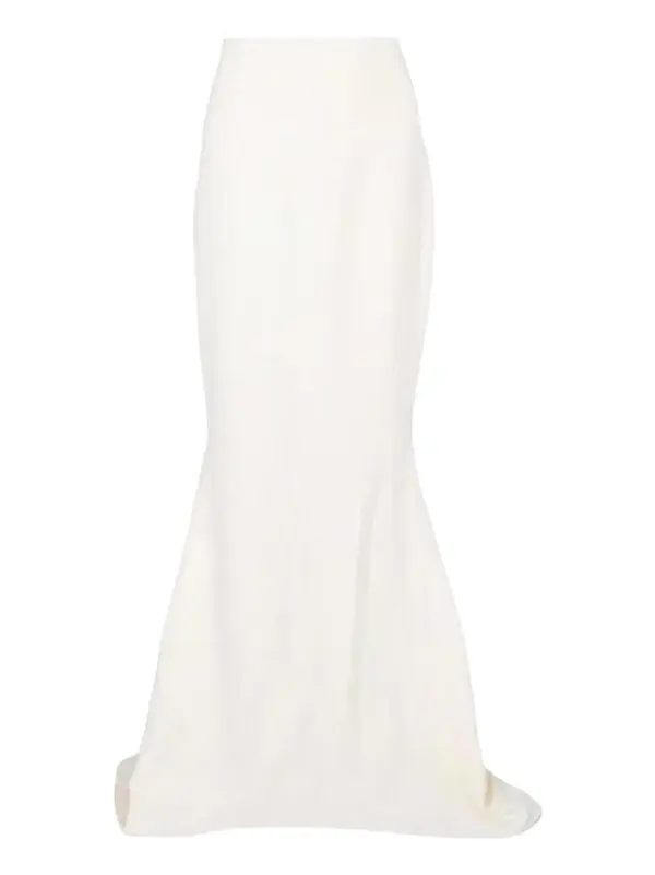 Safiyaa Ivory Mermaid Silhouette Floor Length Skirt - Neutrals