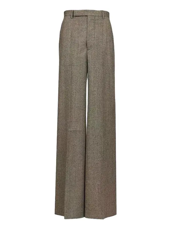 Rick Owens Tailored Wide-leg Wool Trousers - Brown