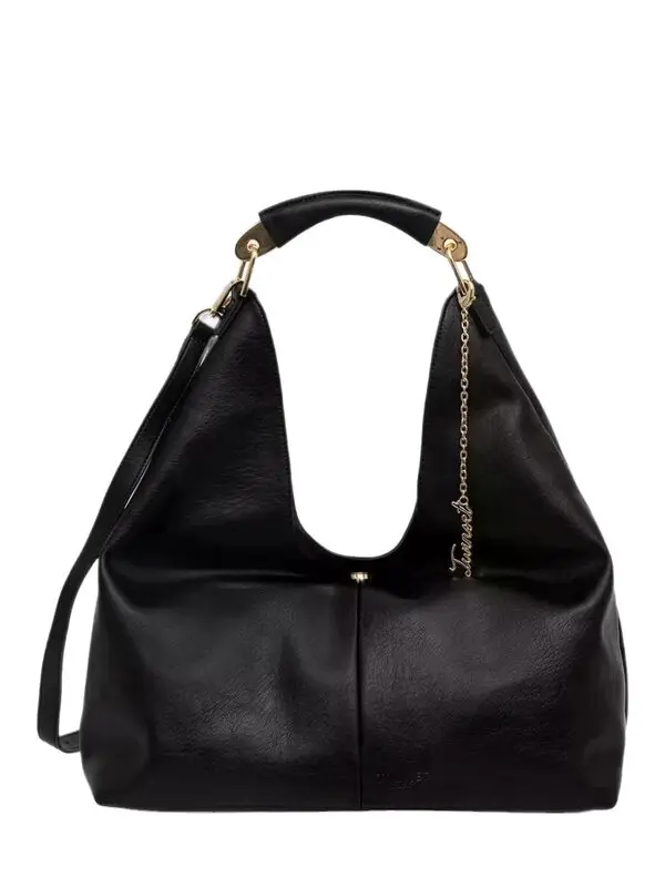 TWINSET Small Logo-charm Tote Bag - Black