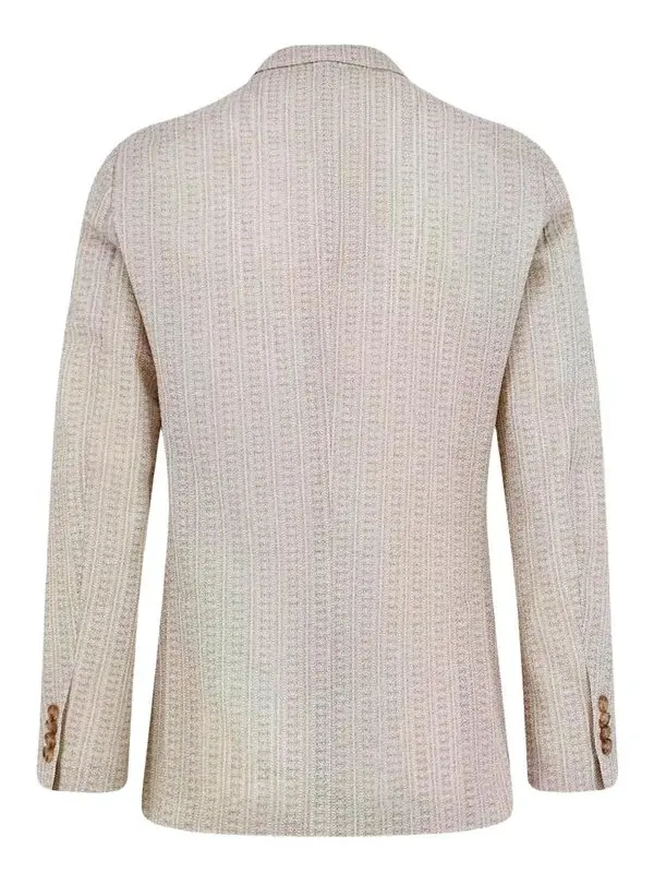 LARDINI Liknit Double-breasted Blazer - Neutrals