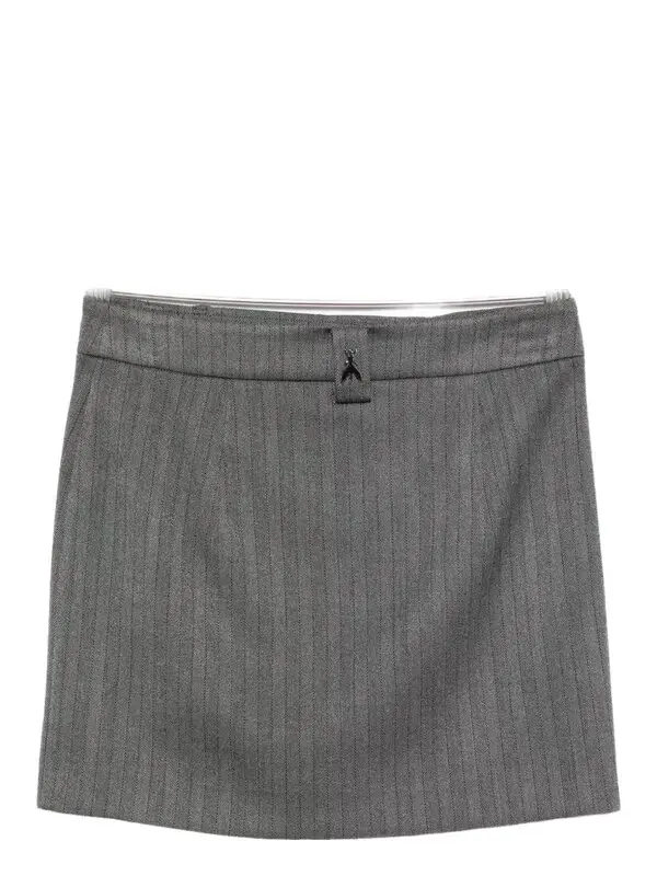 Patrizia Pepe Pinstriped Mini Skirt - Grey