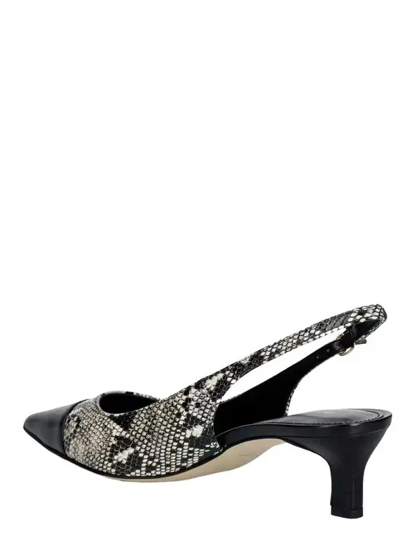 Michael Kors Amara Snake-effect Pointed-toe Pumps - Neutrals