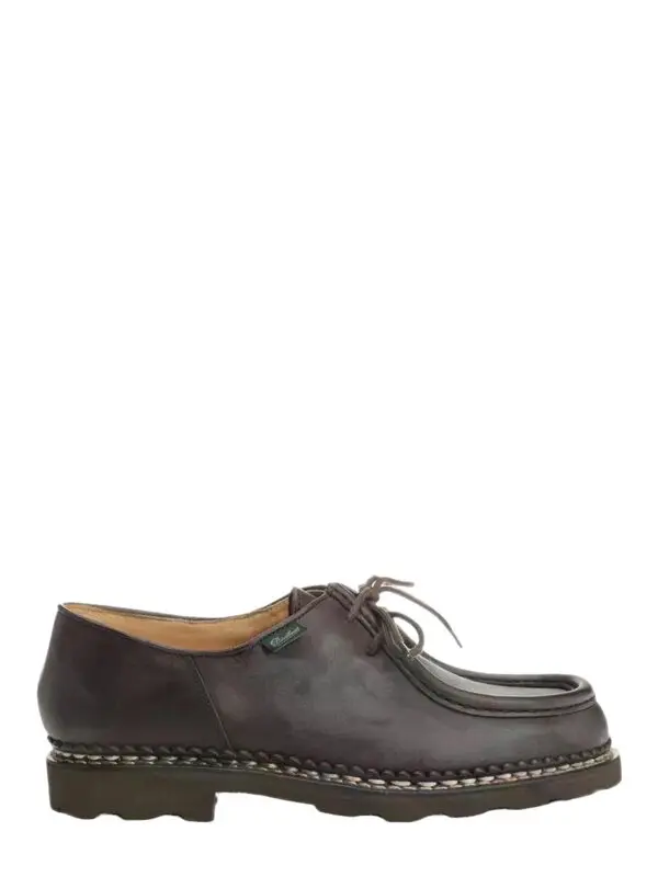 Paraboot Michael Norwegian-stitched Leather Derby Shoes - Brown