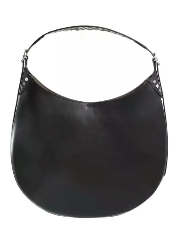 Polo Ralph Lauren Stud-embellished Leather Shoulder Bag - Black
