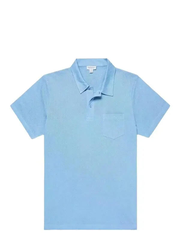 Sunspel Riviera Polo Shirt - Blue