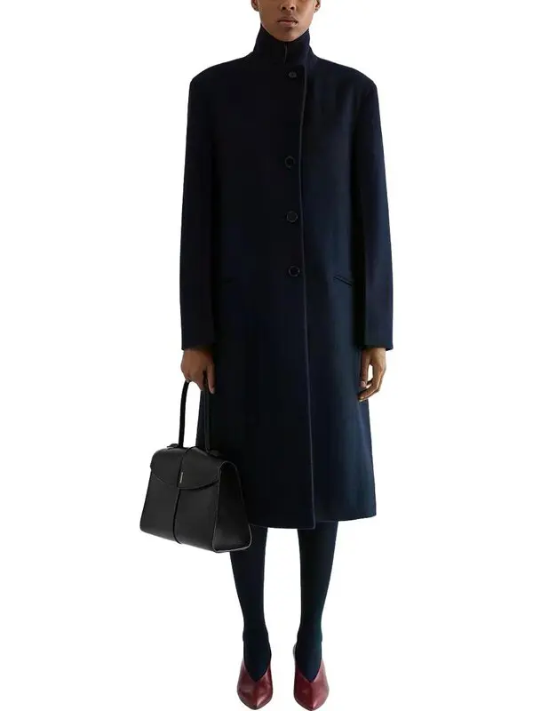 JIL SANDER Long Sleeves Coat - Blue