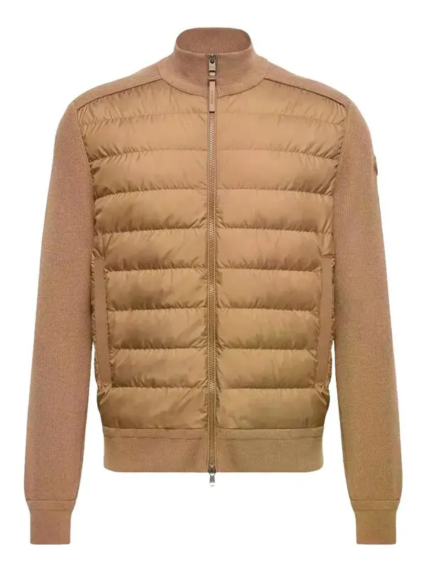Moncler Padded Zip-up Cardigan - Brown