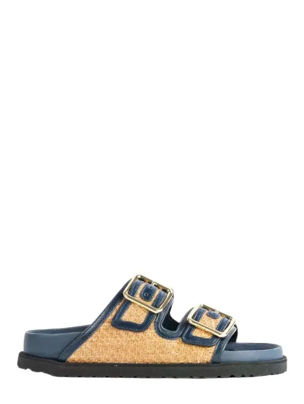 BIRKENSTOCK Arizona Raffia Sandals - Blue