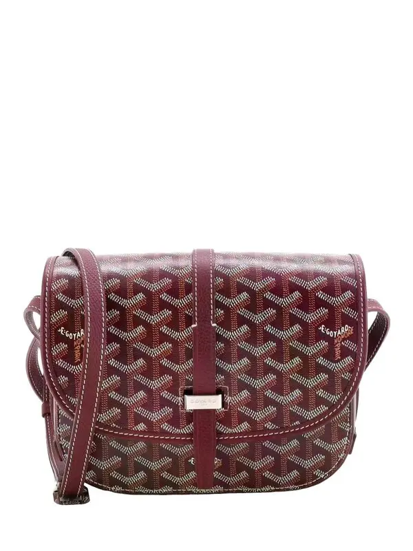 Goyard Belvedere Ii Messenger Bag In Coated Canvas - Pink