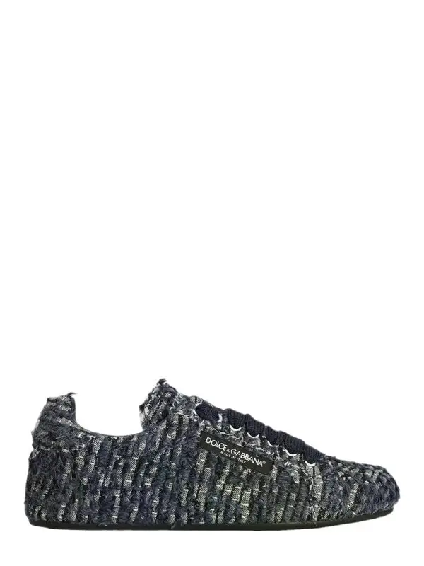 Dolce & Gabbana Portofino Soft Denim Sneakers - Blue