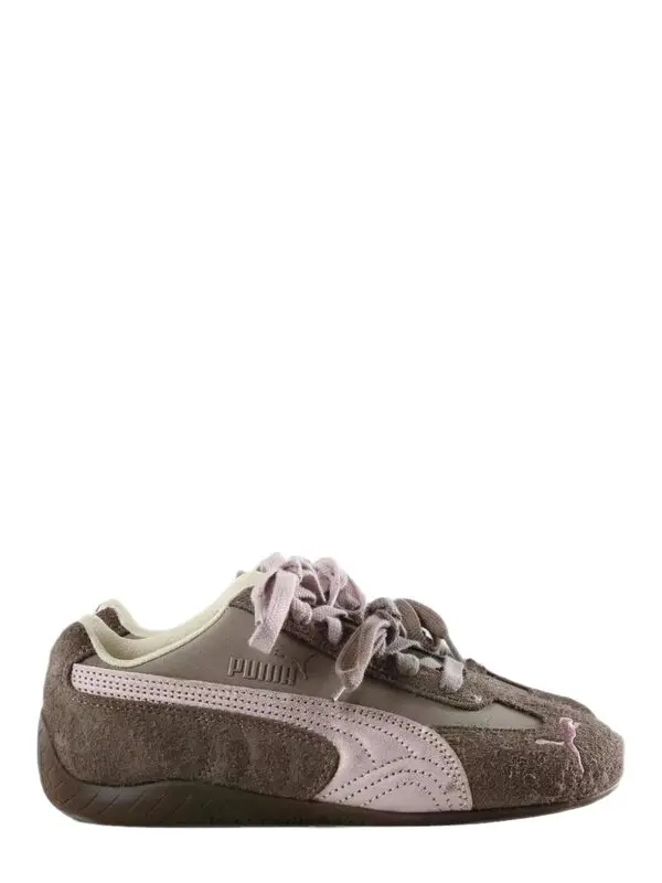 PUMA Speedcat Brushed Luxe Panelled Sneakers - Brown