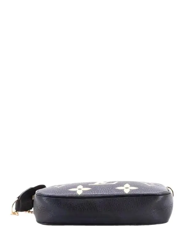 LOUIS VUITTON Pochette Accessoires Bicolor Monogram Empreinte Giant Mini Clutch Bag - Black
