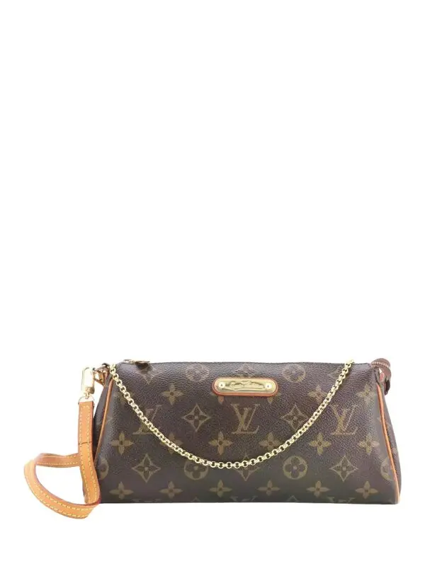 LOUIS VUITTON Eva Handbag Monogram Canvas Clutch Bag - Brown