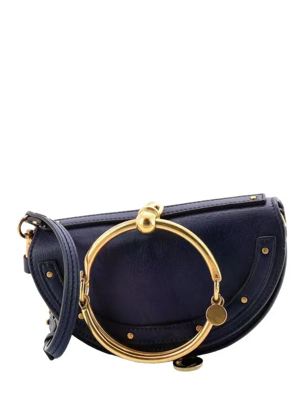 Chloé Nile Leather Mini Crossbody Bag - Blue