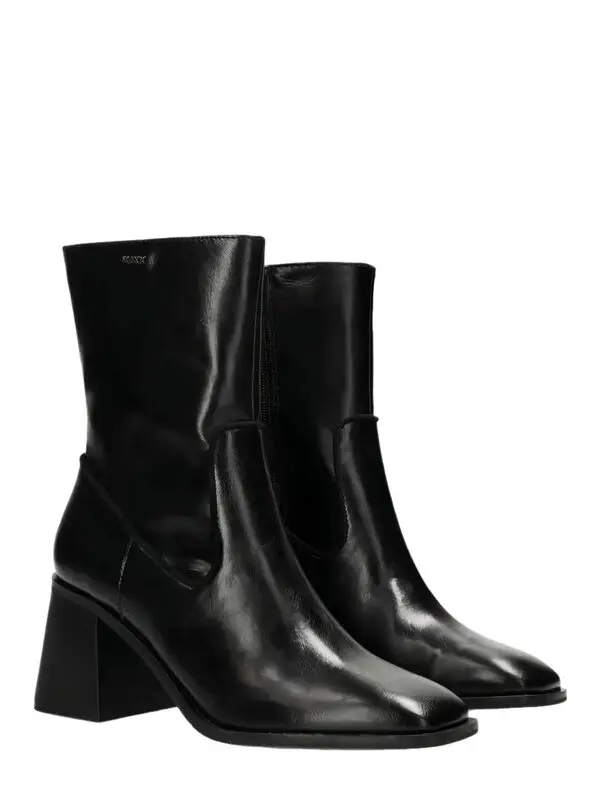 MEXX Square-toe Block-heel Boots - Black