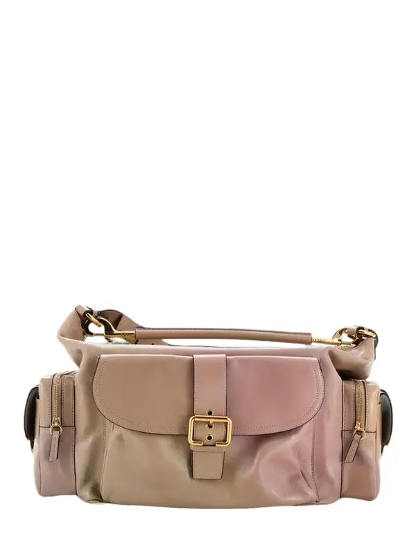 Chloé Camera Leather Large Shoulder Bag - Neutrals