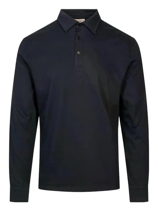 Agnona Long-sleeve Polo Shirt - Blue