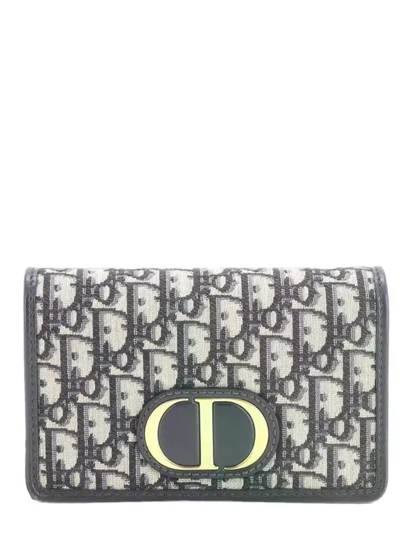 Dior 30 Montaigne 2-in-1 Pouch Oblique Canvas Crossbody Bag - Blue