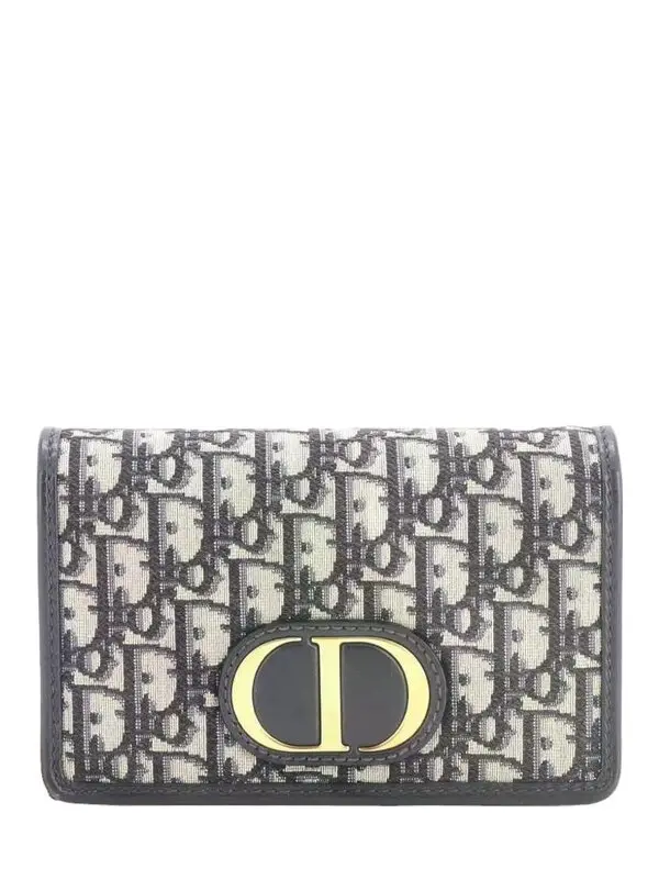 Dior 30 Montaigne 2-in-1 Pouch Oblique Canvas Crossbody Bag - Blue