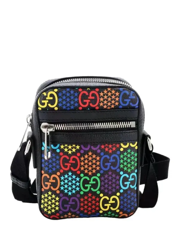 Gucci Psychedelic Print Gg Coated Canvas Mini Messenger Bag - Multicolour