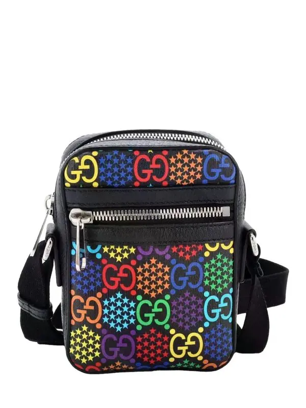 Gucci Psychedelic Print Gg Coated Canvas Mini Messenger Bag - Multicolour