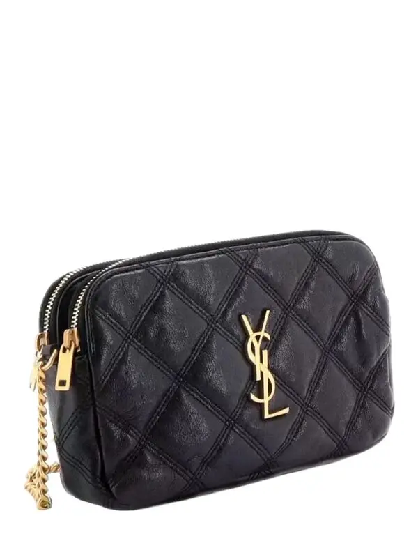 Saint Laurent Becky Quilted Leather Mini Crossbody Bag - Black