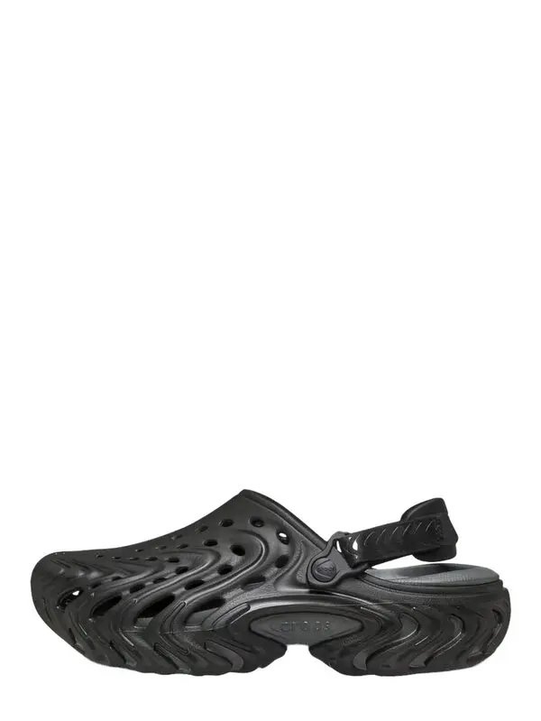 CROCS Echo Ii Chrome Clogs With Perforated Detailing And Slingback Strap - Black