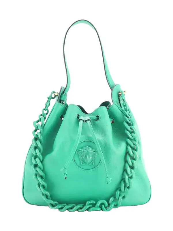 Versace La Medusa Large Hobo Bag - Green