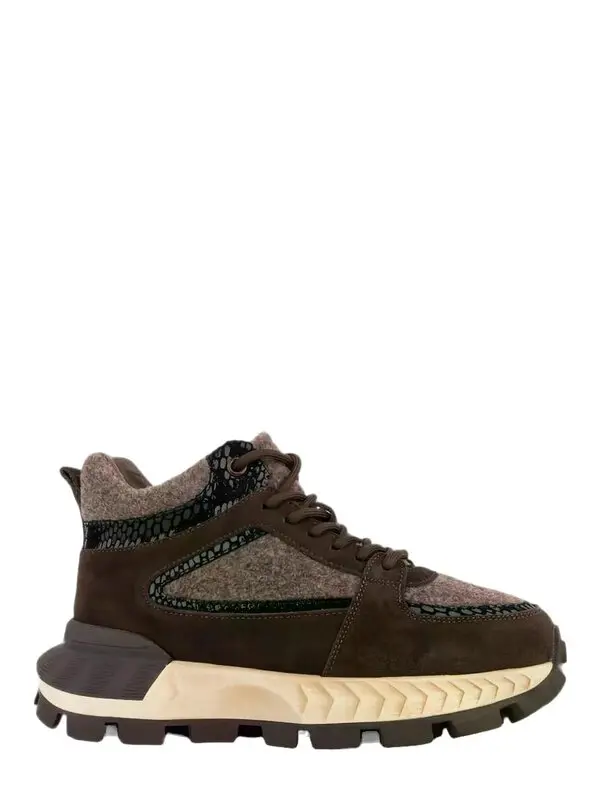 LINDA BAUMANN Panelled Sneakers - Brown