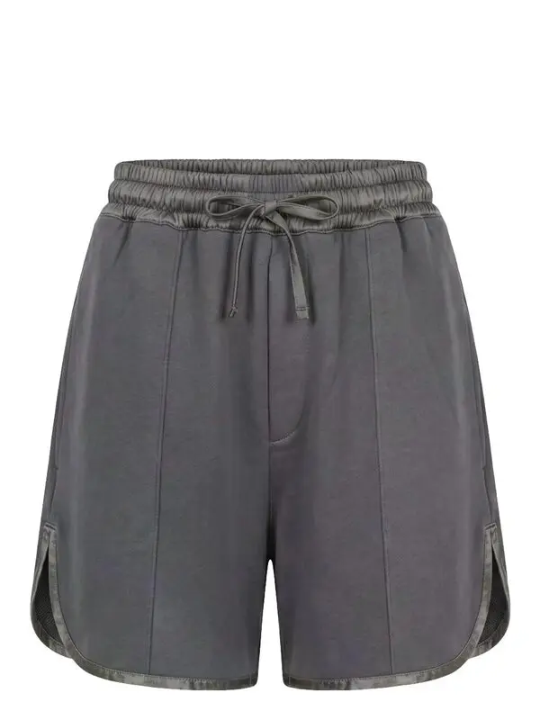 HALFBOY Drawstring-waist Contrast-trim Shorts - Grey