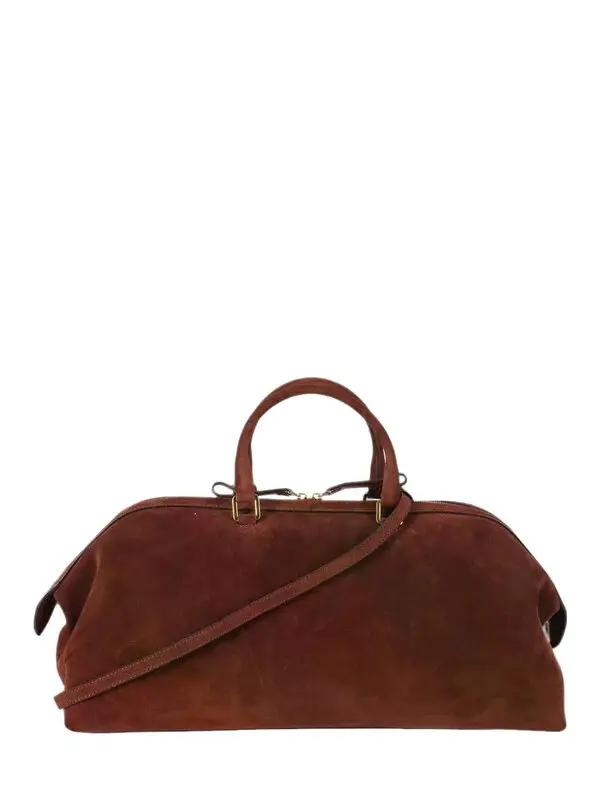 Alberta Ferretti Suede Top-handle Tote Bag - Brown