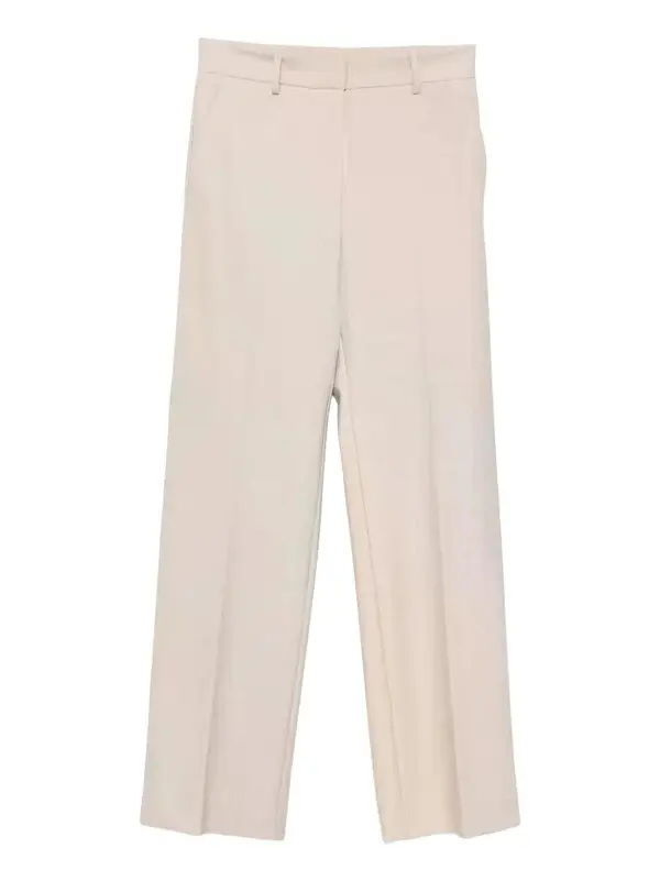 Antonelli Firenze Robinia Pressed-crease Straight-leg Trousers - Neutrals