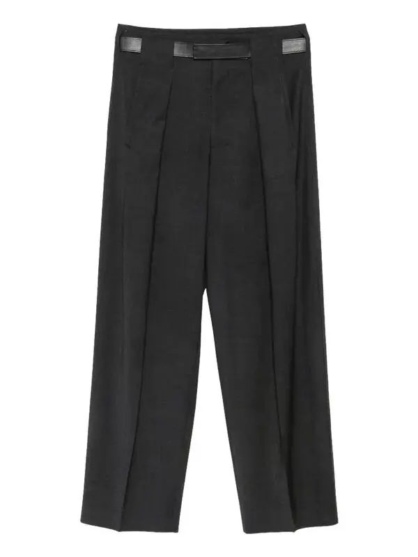 DARKPARK Belted Pleated Trousers - Grey