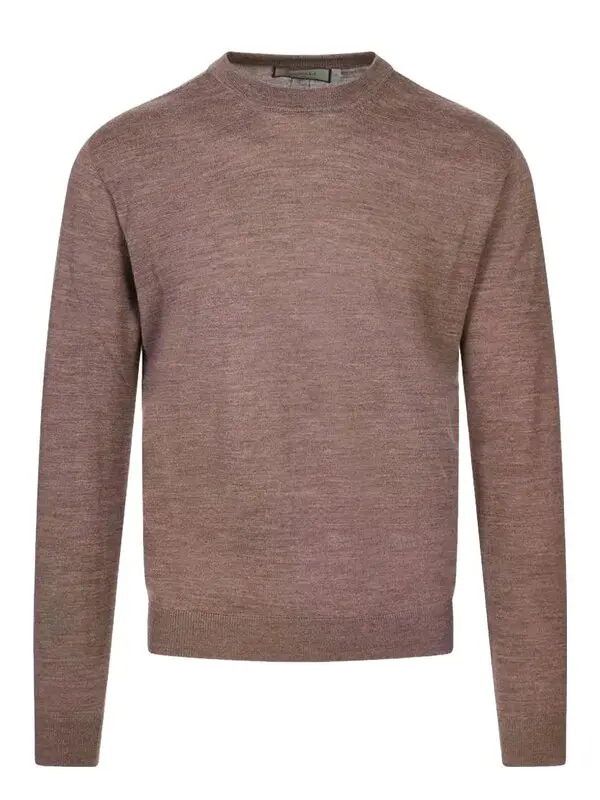 Canali Nuvola Crew-neck Sweater - Brown