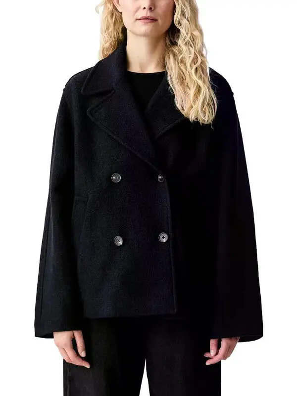 Marc O'polo Double-breasted Coat - Black