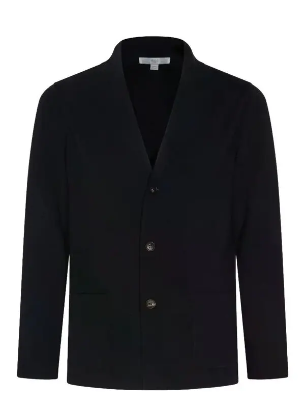 Malo Notched-lapels Single-breasted Jacket - Blue