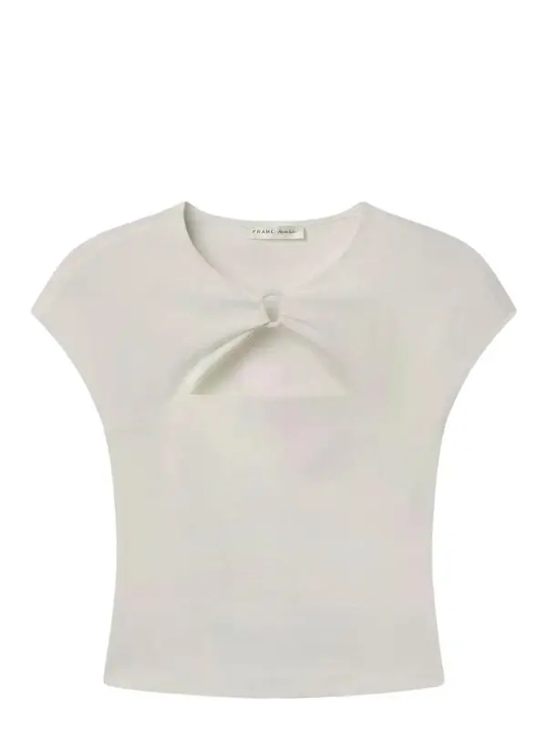 FRAME Casino Cutout Top - Neutrals