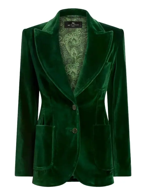 Etro Velvet Jacket - Green