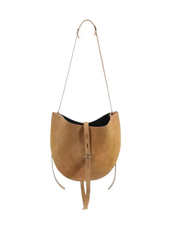 MINOBOSSI Small Lizzie Suede Shoulder Bag - Brown