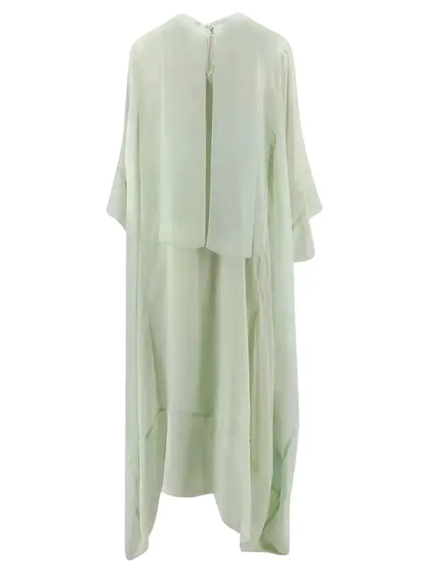 Alberta Ferretti Chiffon Short-sleeve Maxi Dress - Green