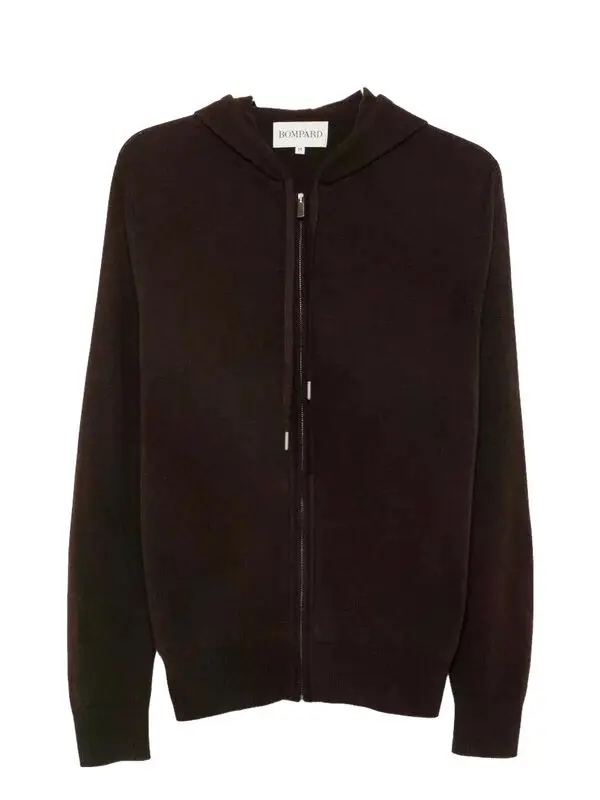 Eric Bompard Zip-up Drawstring Hoodie - Brown