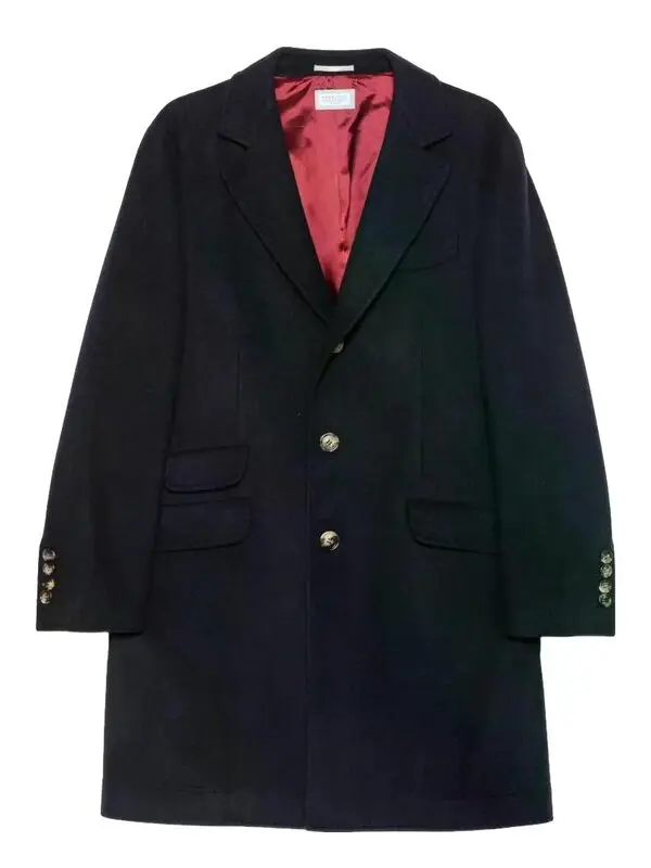 Brunello Cucinelli Single-breasted Coat - Blue