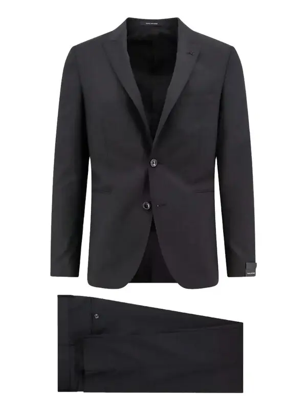 Tagliatore Notched-lapel Single-breasted Suit - Black