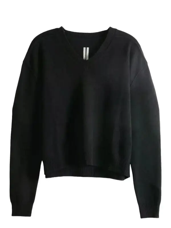 Rick Owens V-neck Sweater - Black