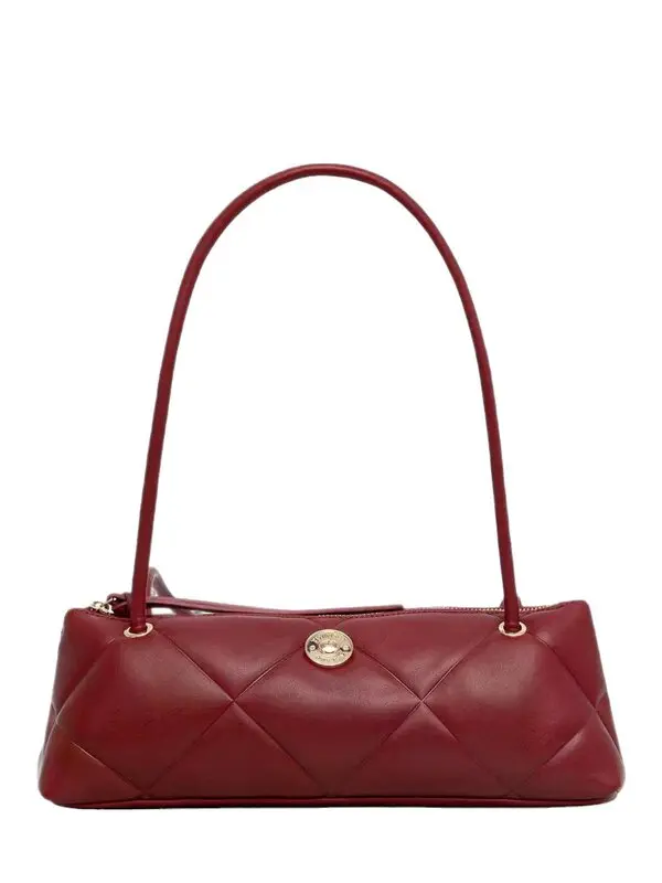 TWINSET Quilted Leather Shoulder Bag - Red