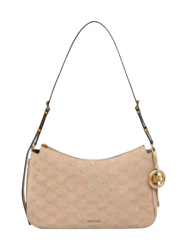 Michael Kors Medium Nolita Leather Shoulder Bag - Neutrals