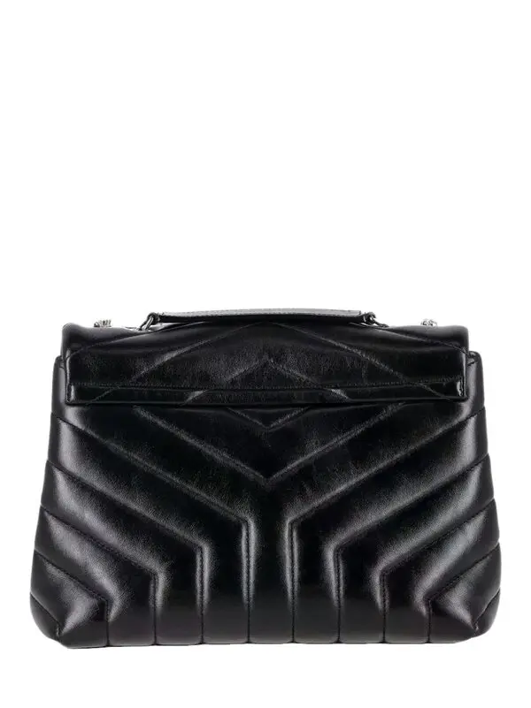 Saint Laurent Small Loulou Quilted Shoulder Bag - Black